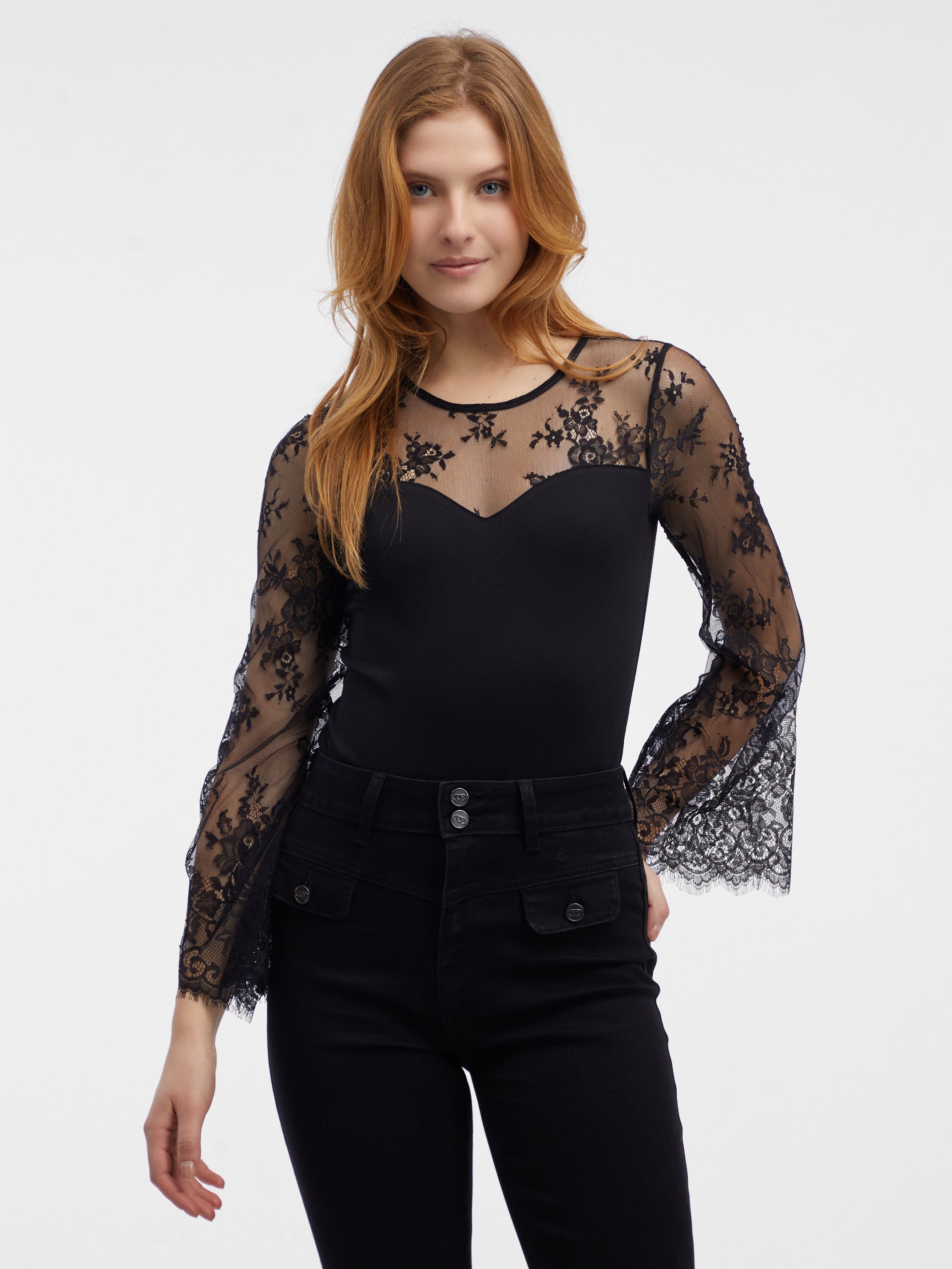 Schwarzer Damen-Spitzenbody ORSAY | Orsay.at - Der offizielle E-Shop ...