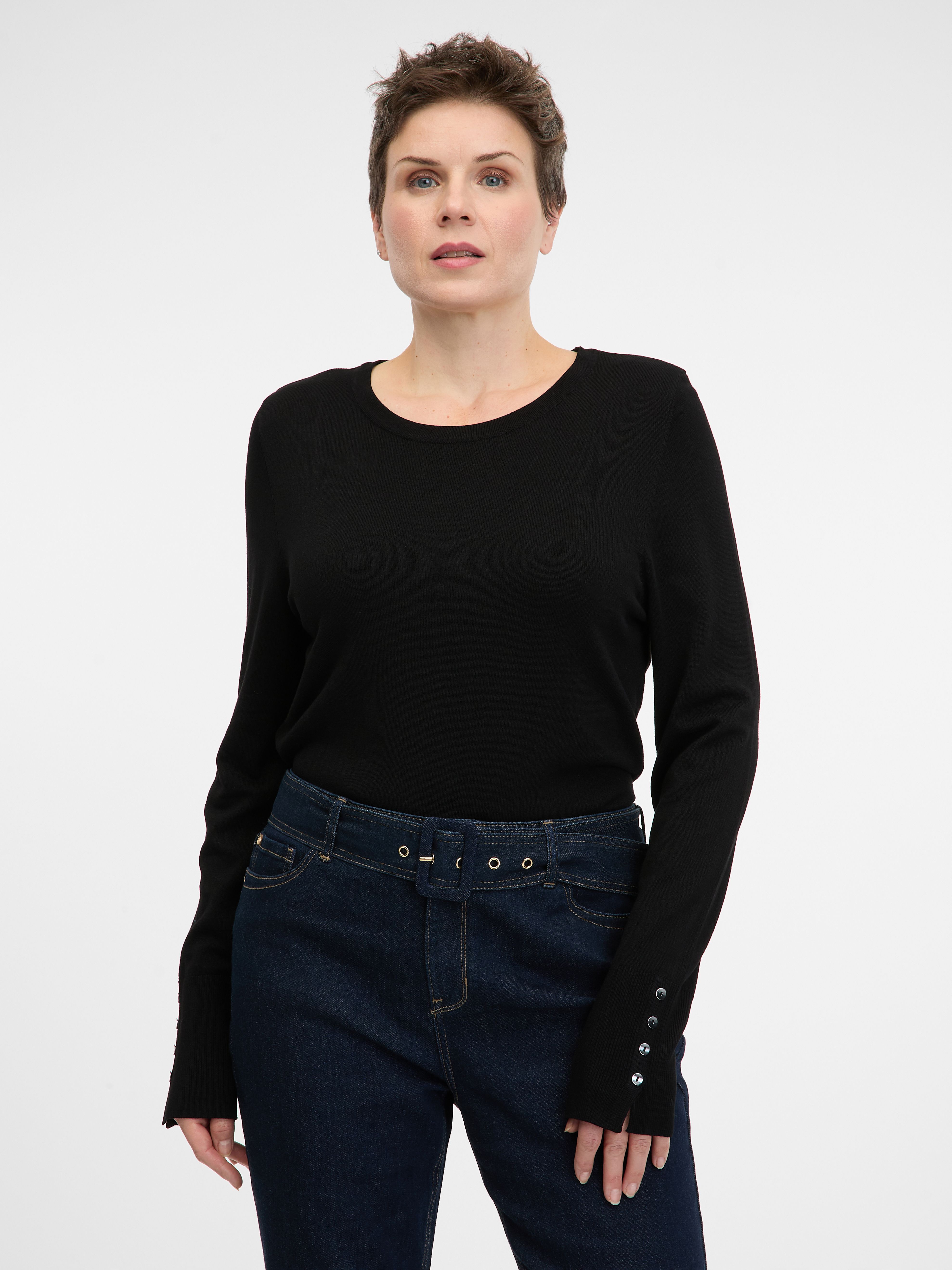 Schwarzer leichter Damen-Pullover ORSAY | Orsay.at - Der offizielle E ...