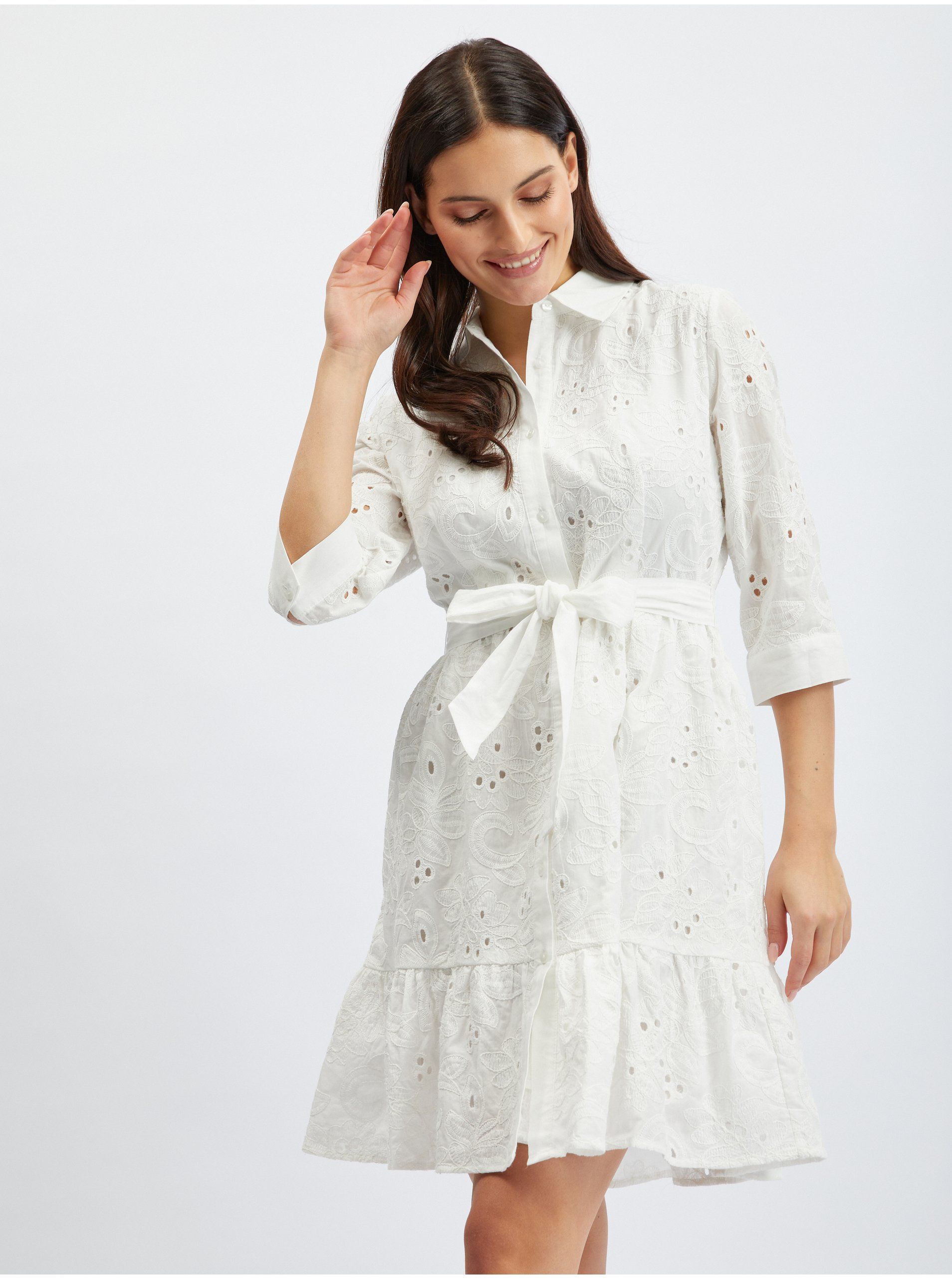 Rochie cămașă albă pentru femei cu model ORSAY | Orsay.ro - Magazinul ...
