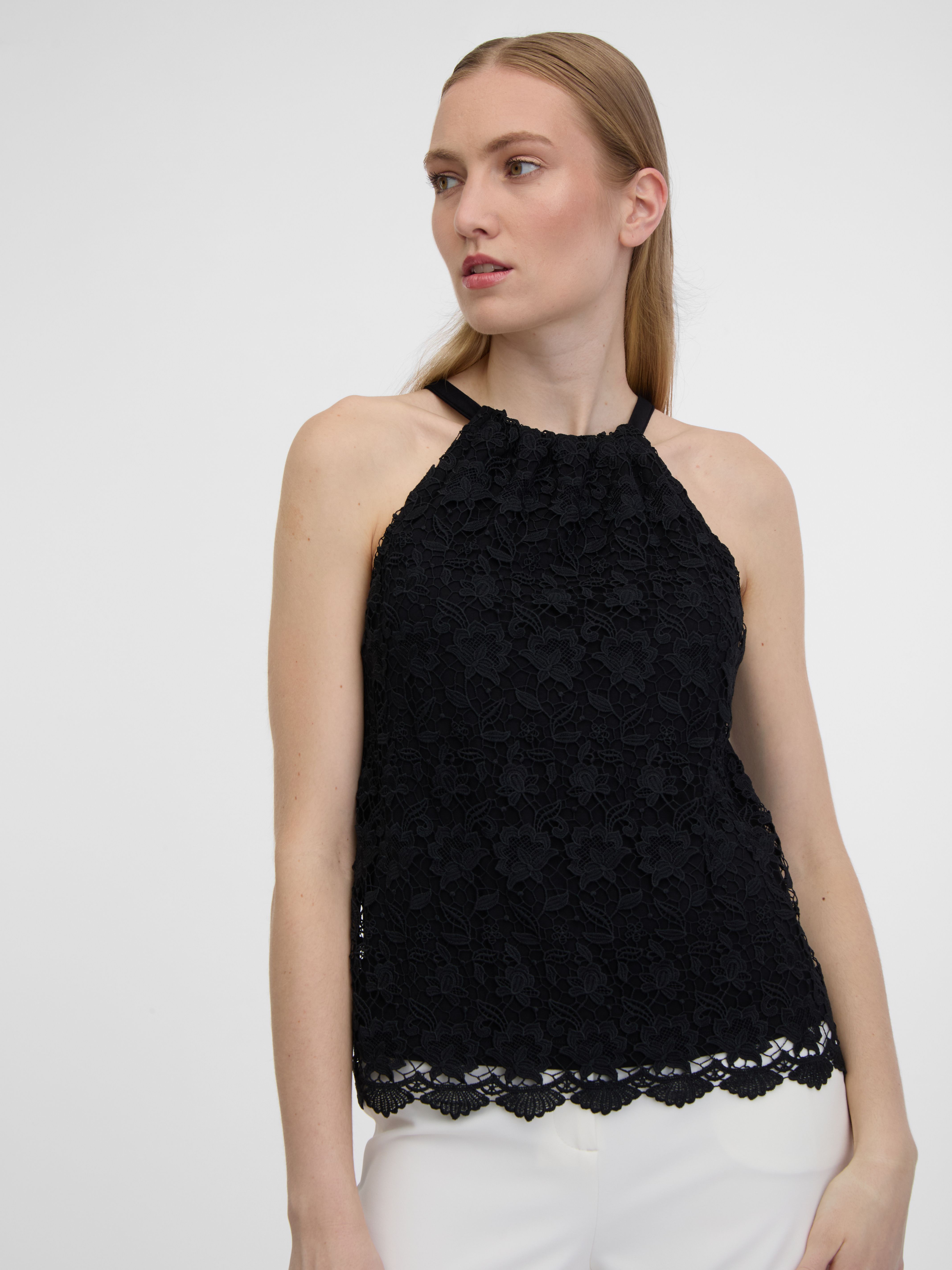 Schwarzes Damen-Spitzen-Tank-Top ORSAY | Orsay.at - Der offizielle E ...