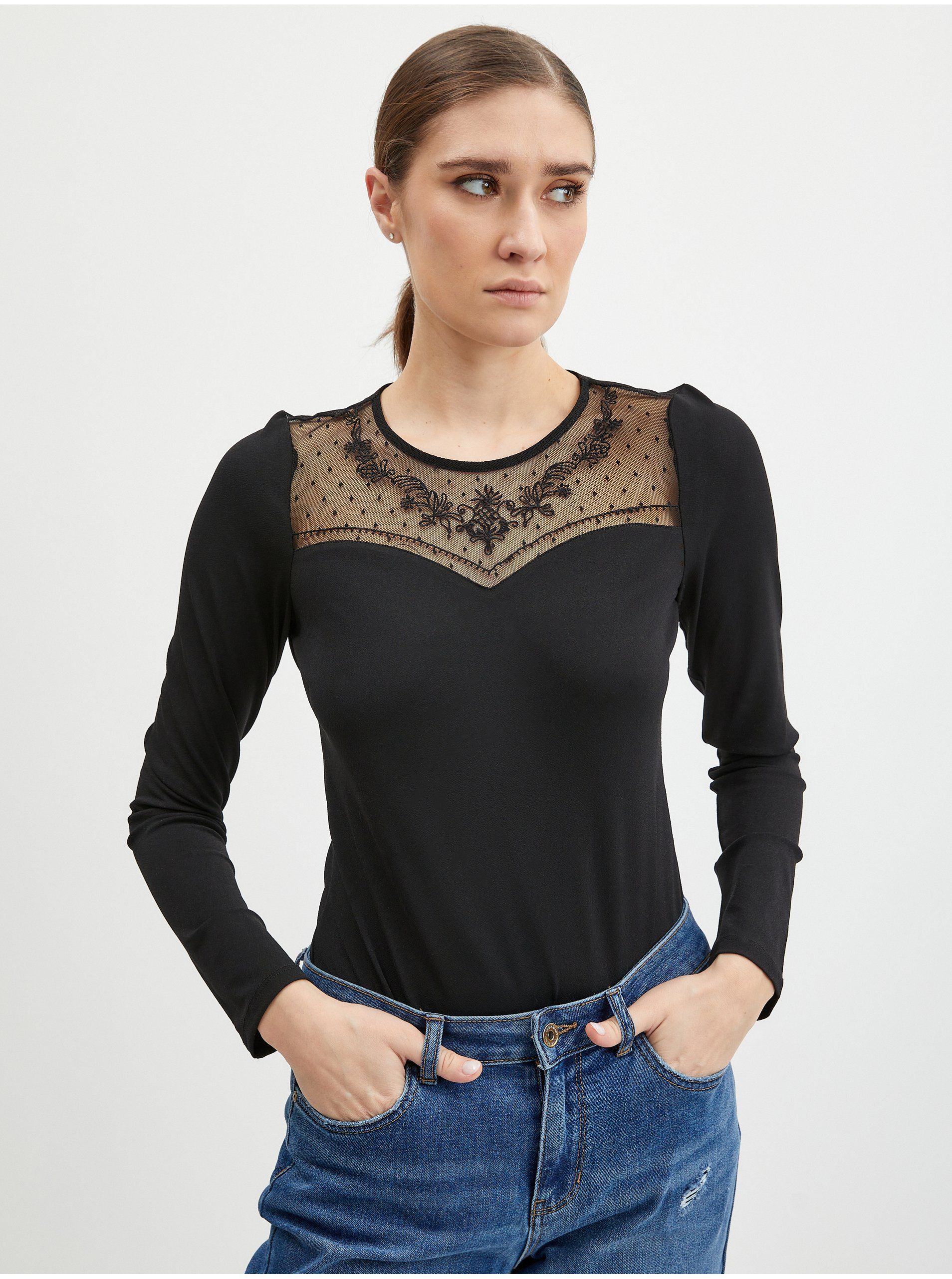 Schwarzer Damenbody mit Spitze ORSAY | Orsay.de - Der offizielle E-Shop ...