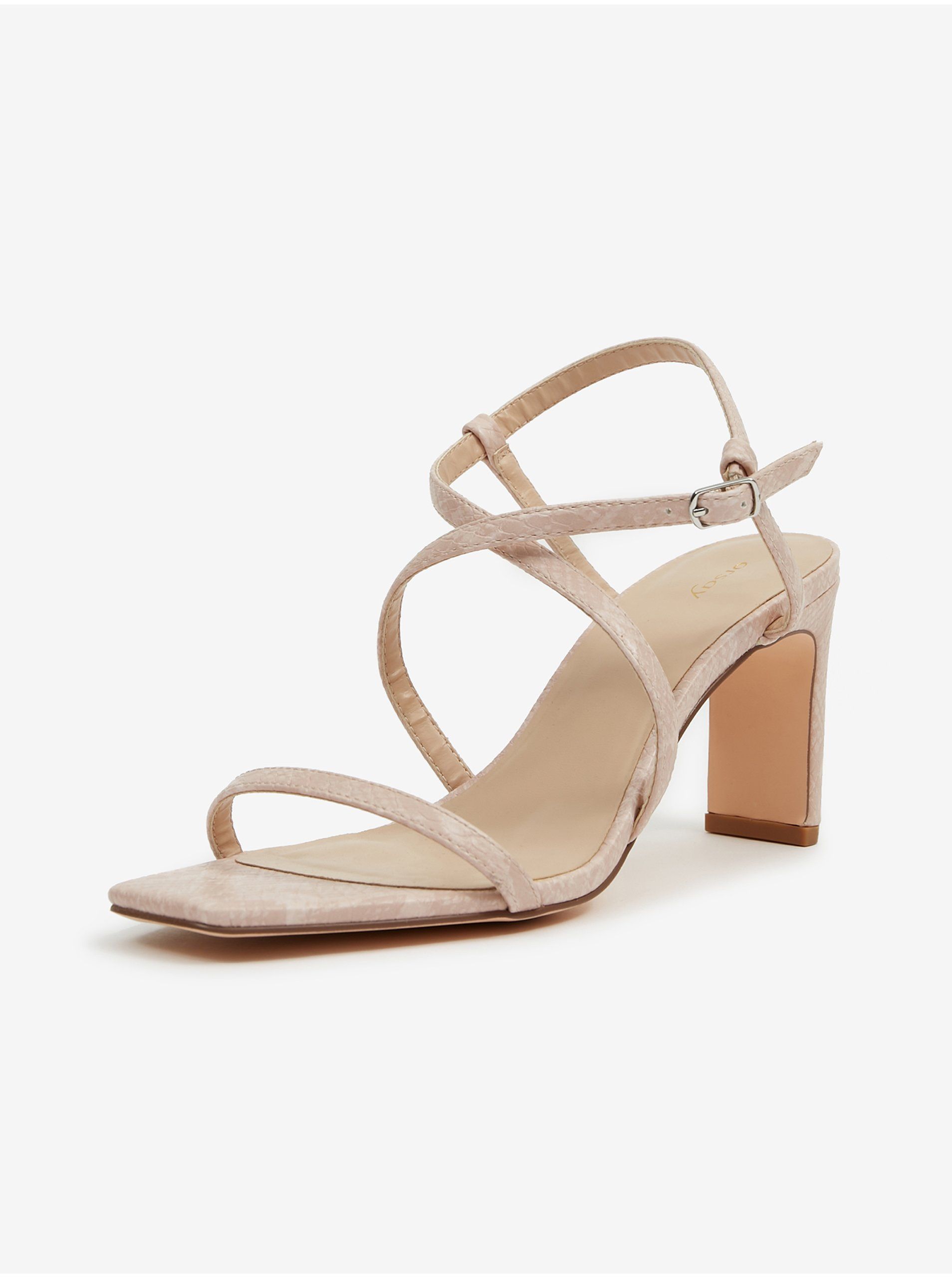 Beigefarbene Damen Sandalen mit Absatz ORSAY | Orsay.at - Der ...