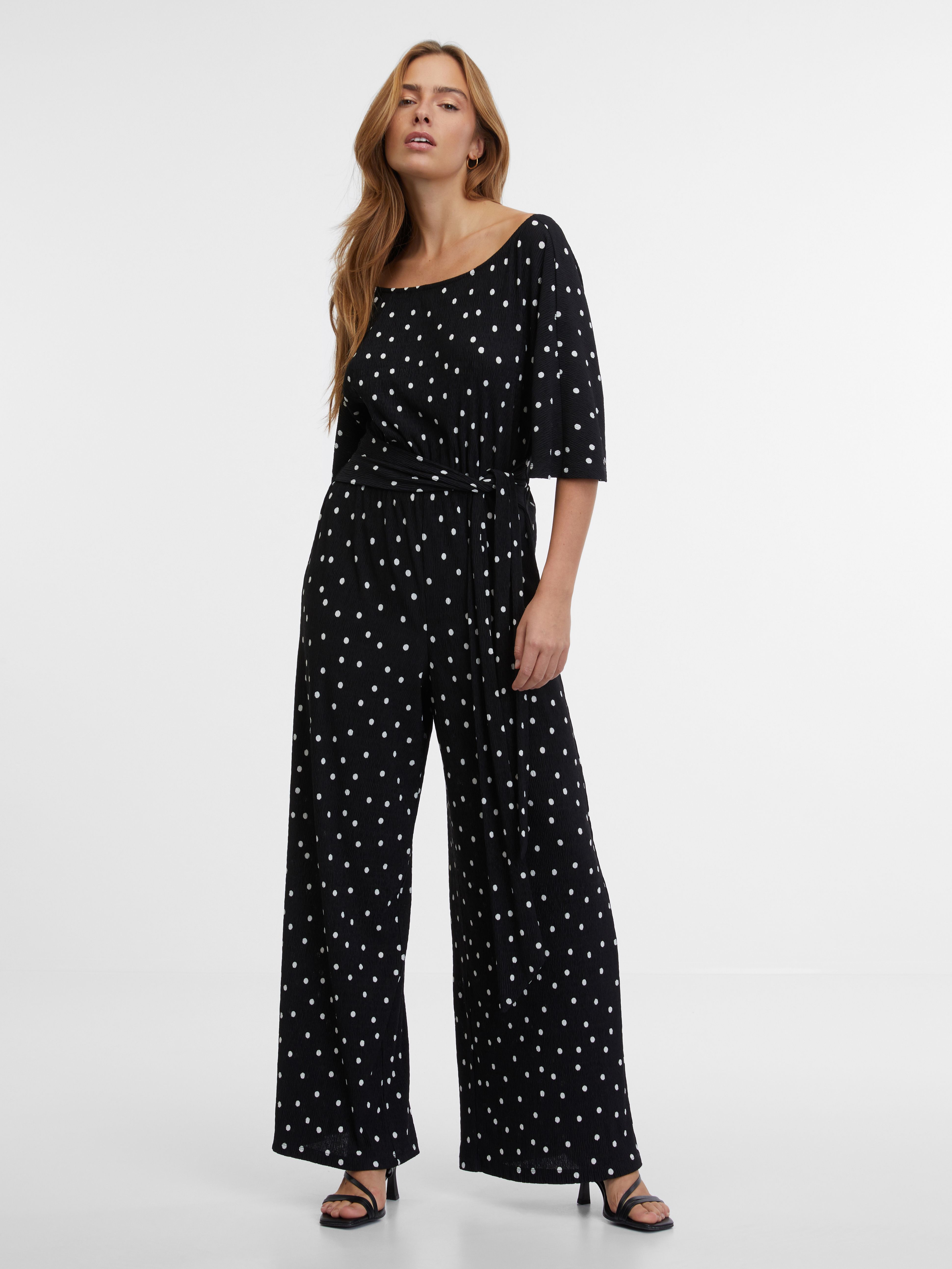 Schwarzer Polka Dot Damen-Overall ORSAY | Orsay.at - Der offizielle E ...