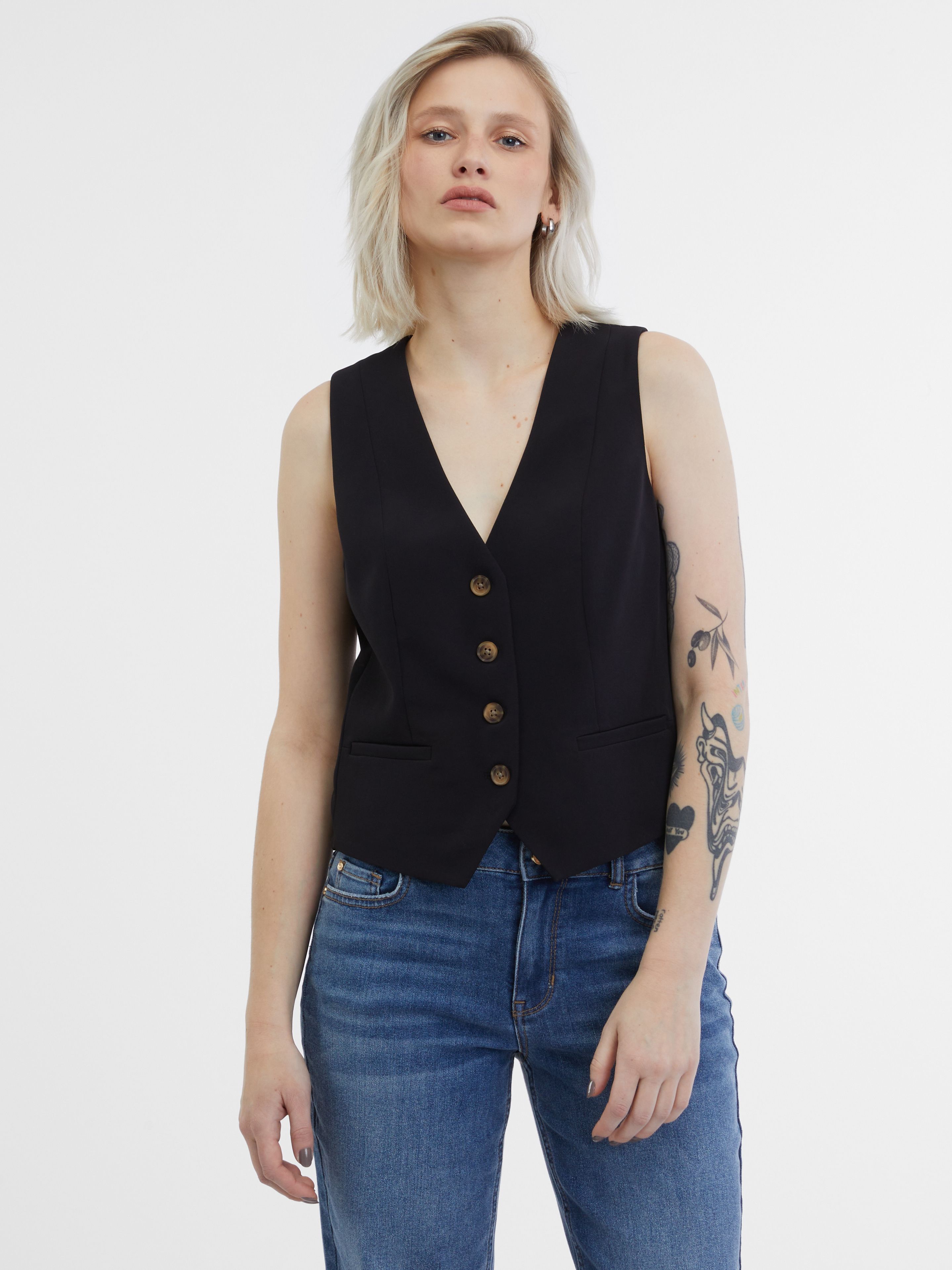 Schwarze Damen-Weste ORSAY | Orsay.at - Der offizielle E-Shop der Marke ...