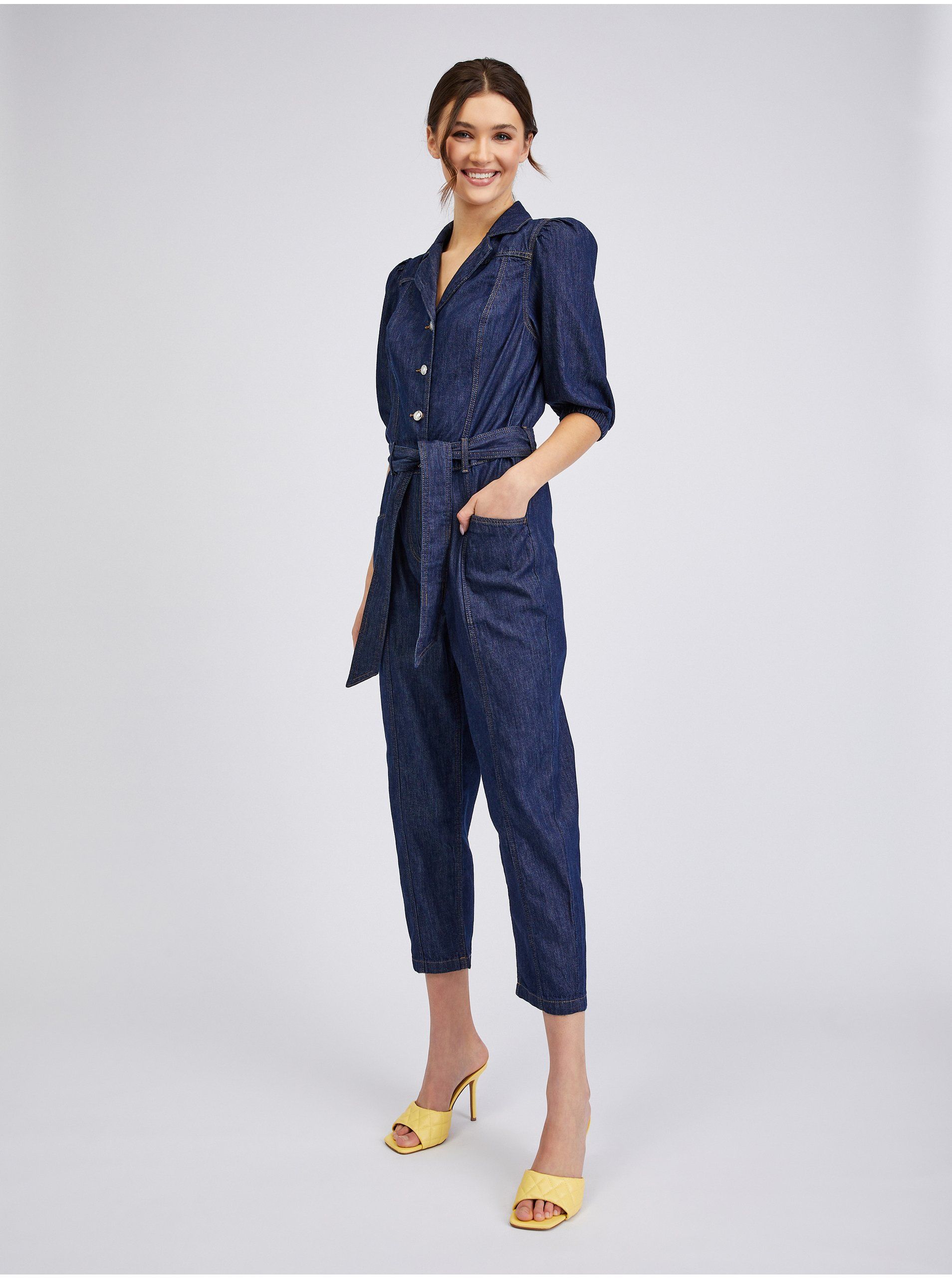 Dunkelblauer Damen-Jumpsuit aus Denim ORSAY | Orsay.at - Der offizielle ...