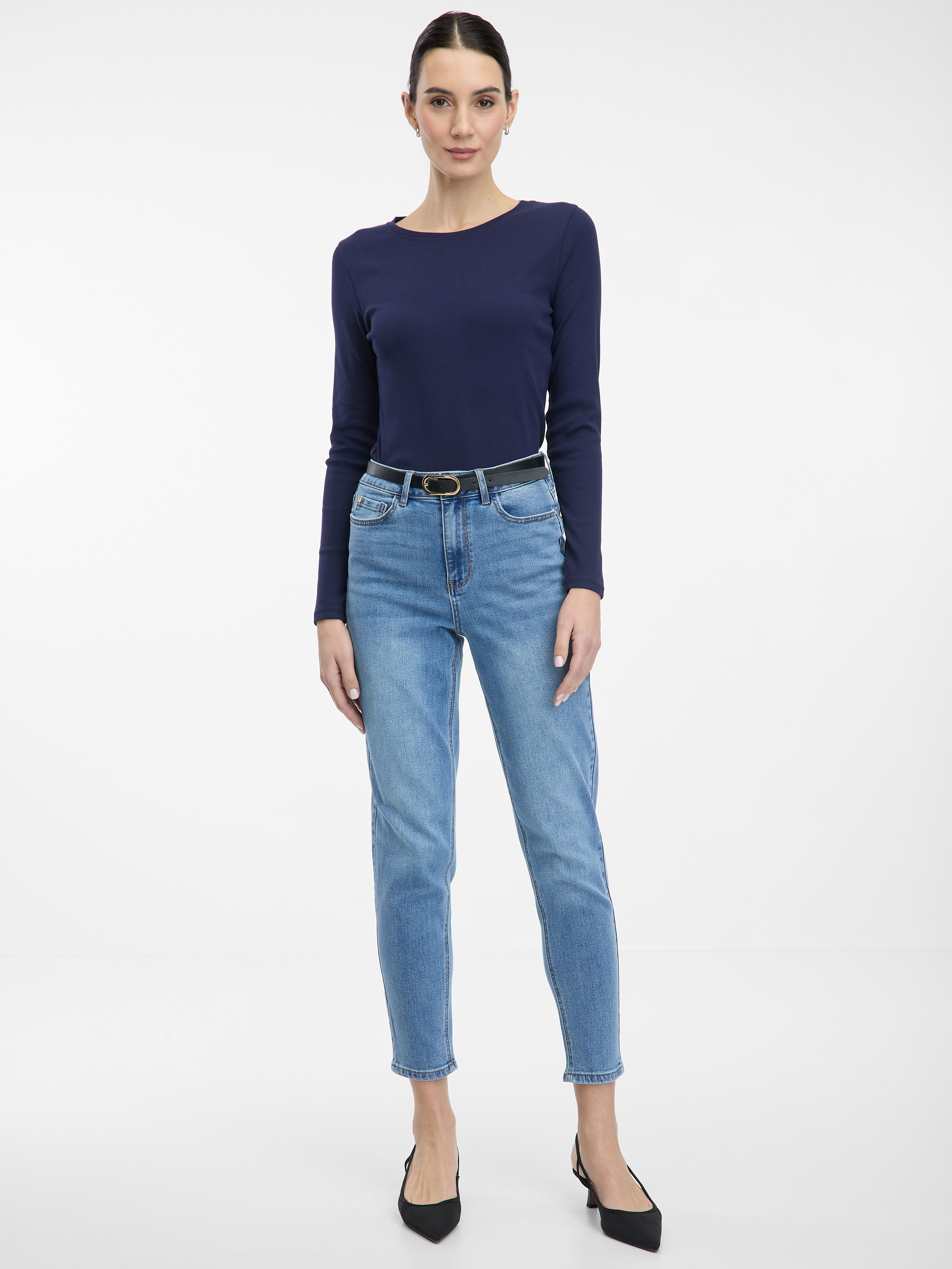 Blugi de culoare albastru deschis pentru femei ORSAY | Orsay.ro ...