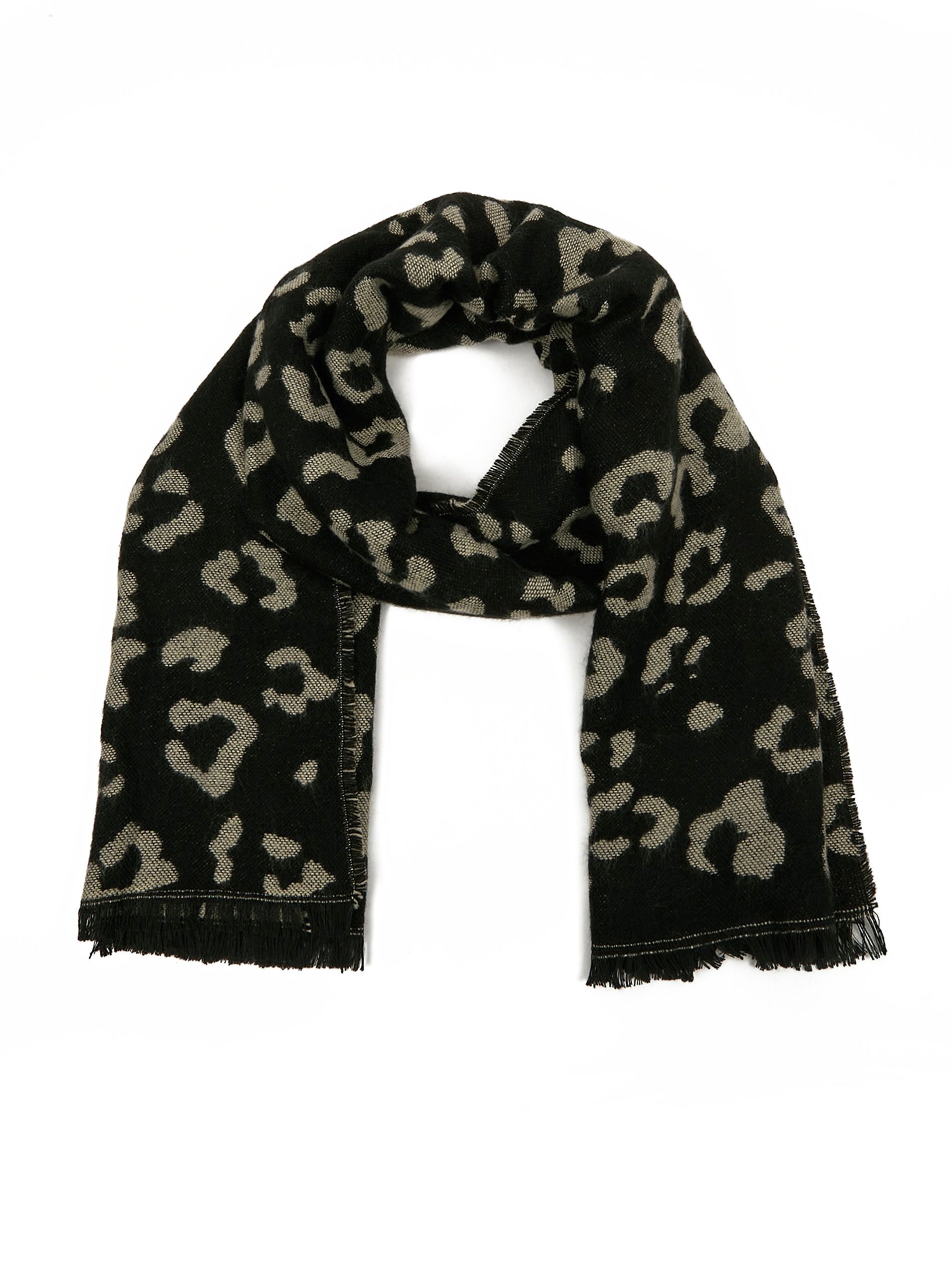Fular de damă neagră cu model ORSAY | Orsay.ro - Magazinul electronic ...
